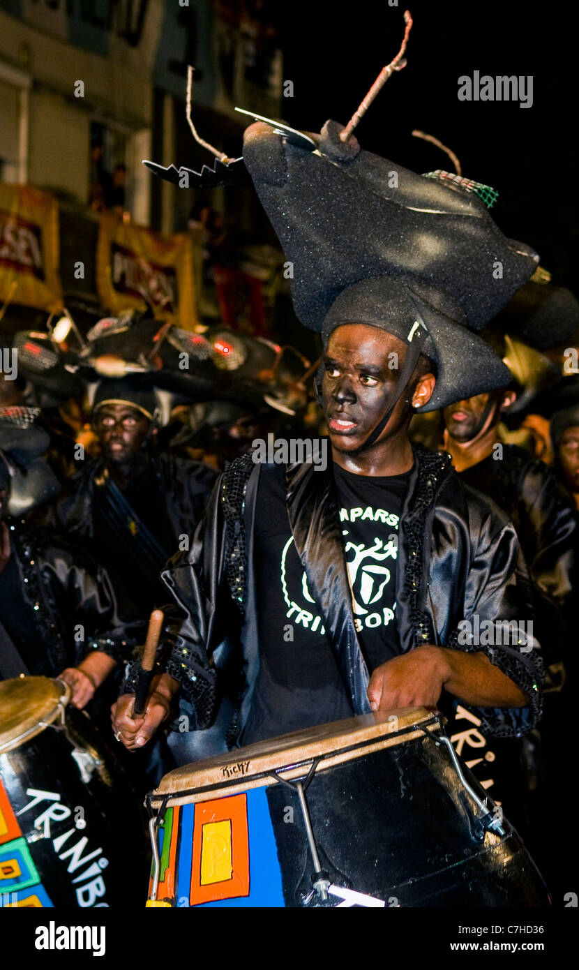 Candombe drummers in the Montevideo annual Carnaval Stock Photo - Alamy