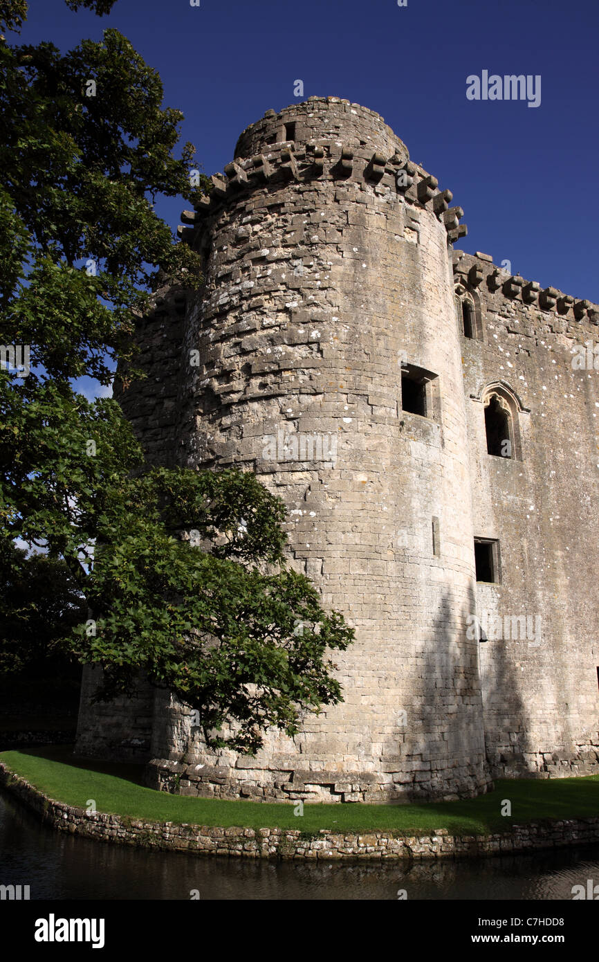 Nunney Castle - a medieval castle in Somerset, England, UK Stock Photo ...