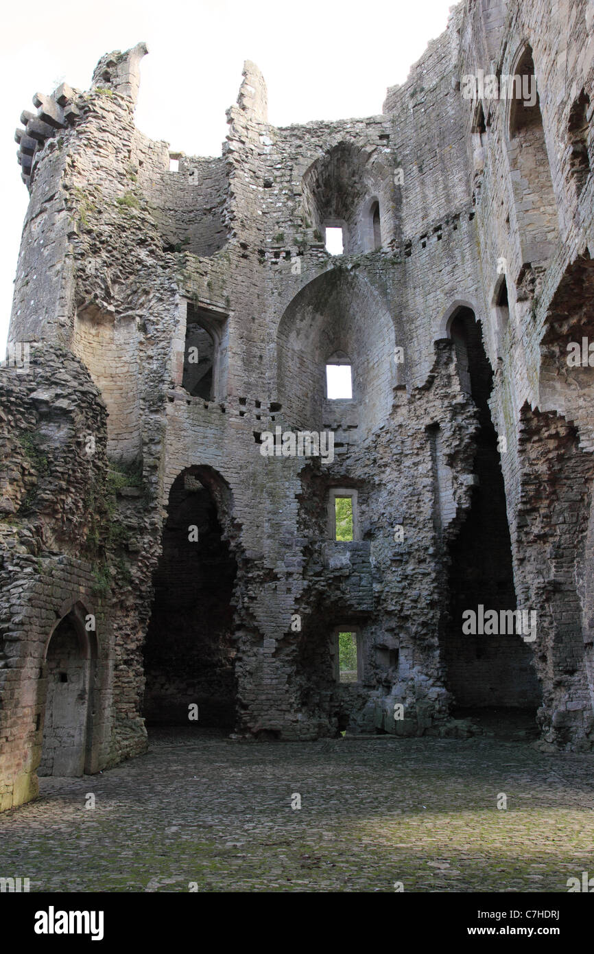 Nunney Castle - a medieval castle in Somerset, England, UK Stock Photo ...