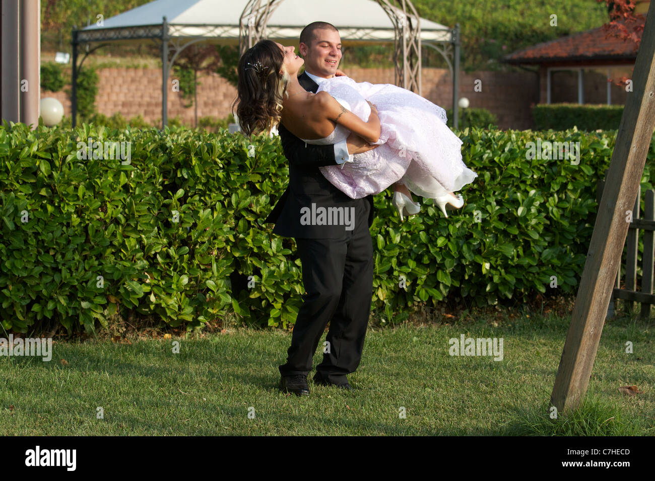 Bride and groom Stock Photo - Alamy