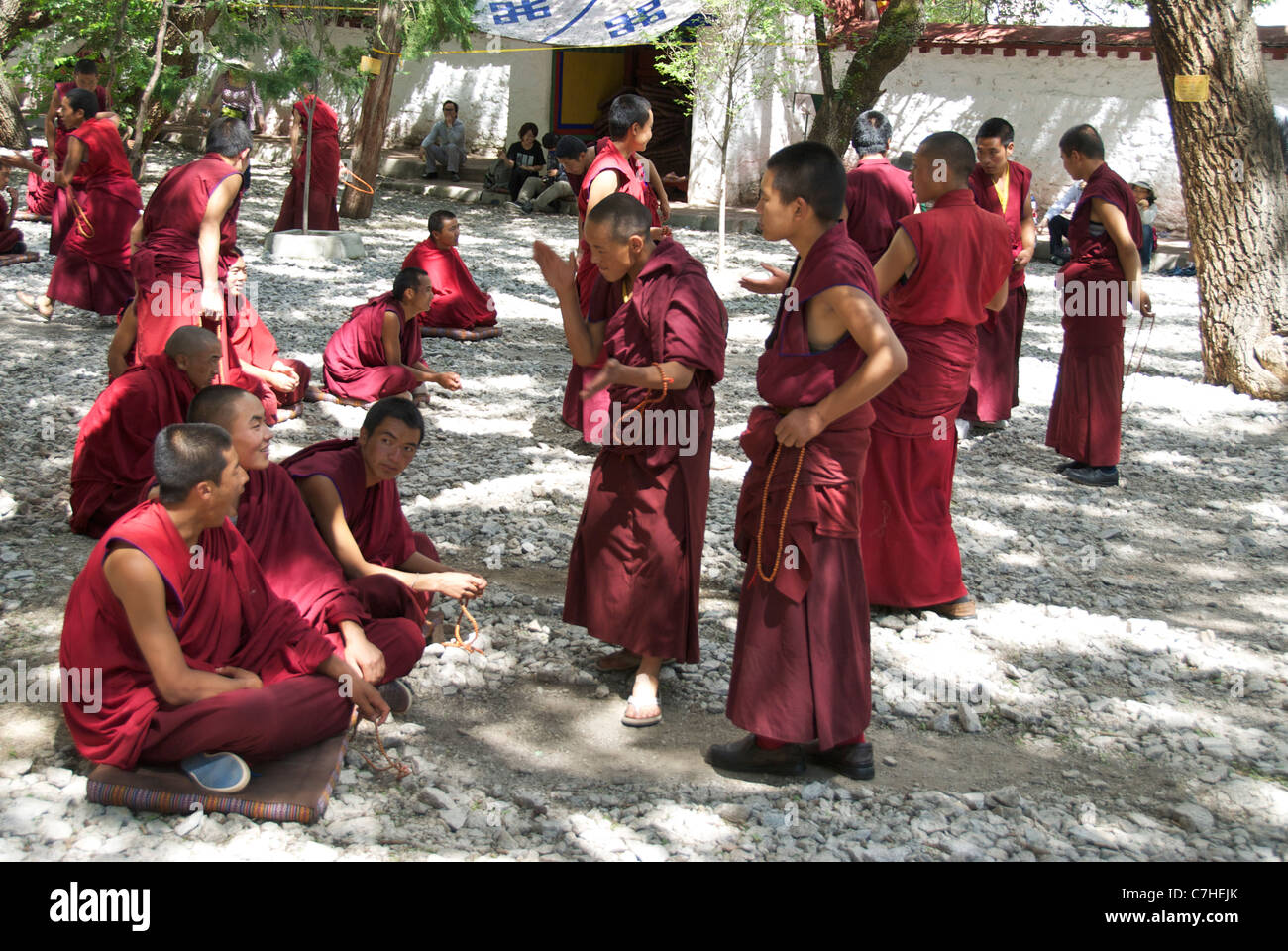 Tibet monks hi-res stock photography and images - Alamy