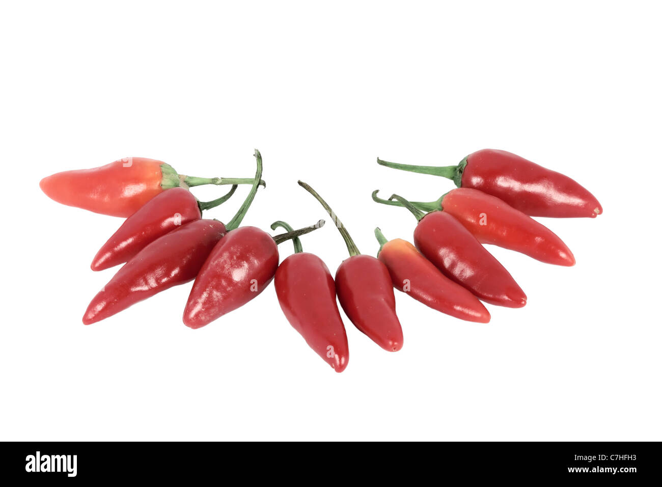 Red hot chilli pepper isolated on white Stock Photo - Alamy