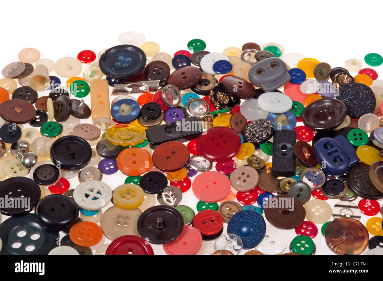 Many different sized and shaped buttons Stock Photo - Alamy