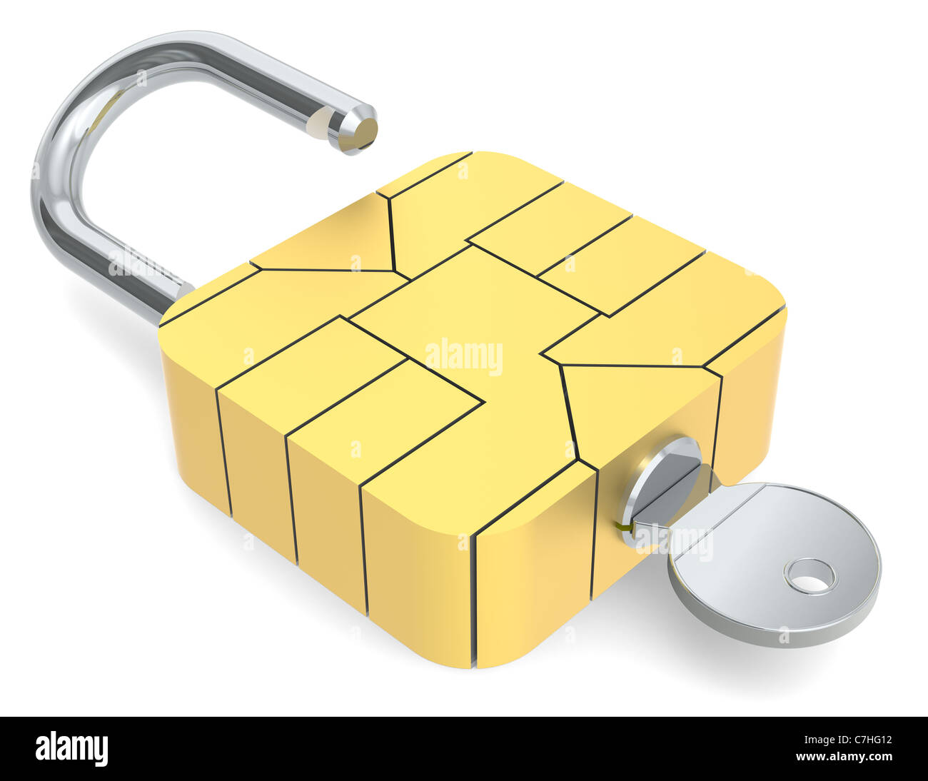 Credit card chip sim Cut Out Stock Images & Pictures - Alamy