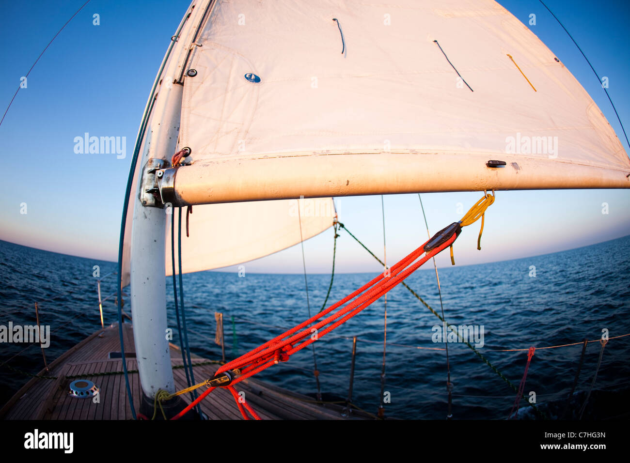 Sailing on a sunny day Stock Photo - Alamy