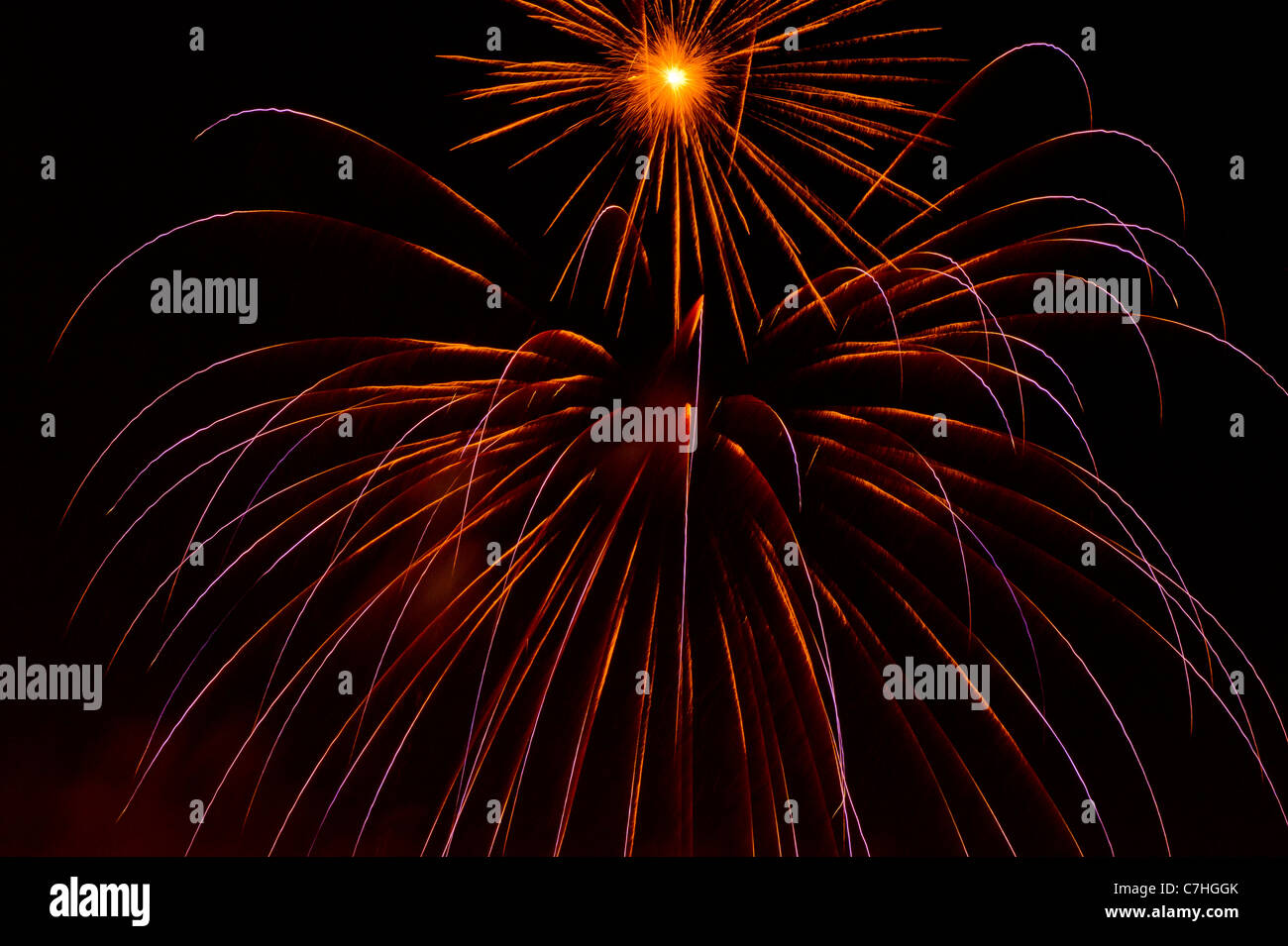 Fireworks on Guy Fawkes Night Stock Photo - Alamy