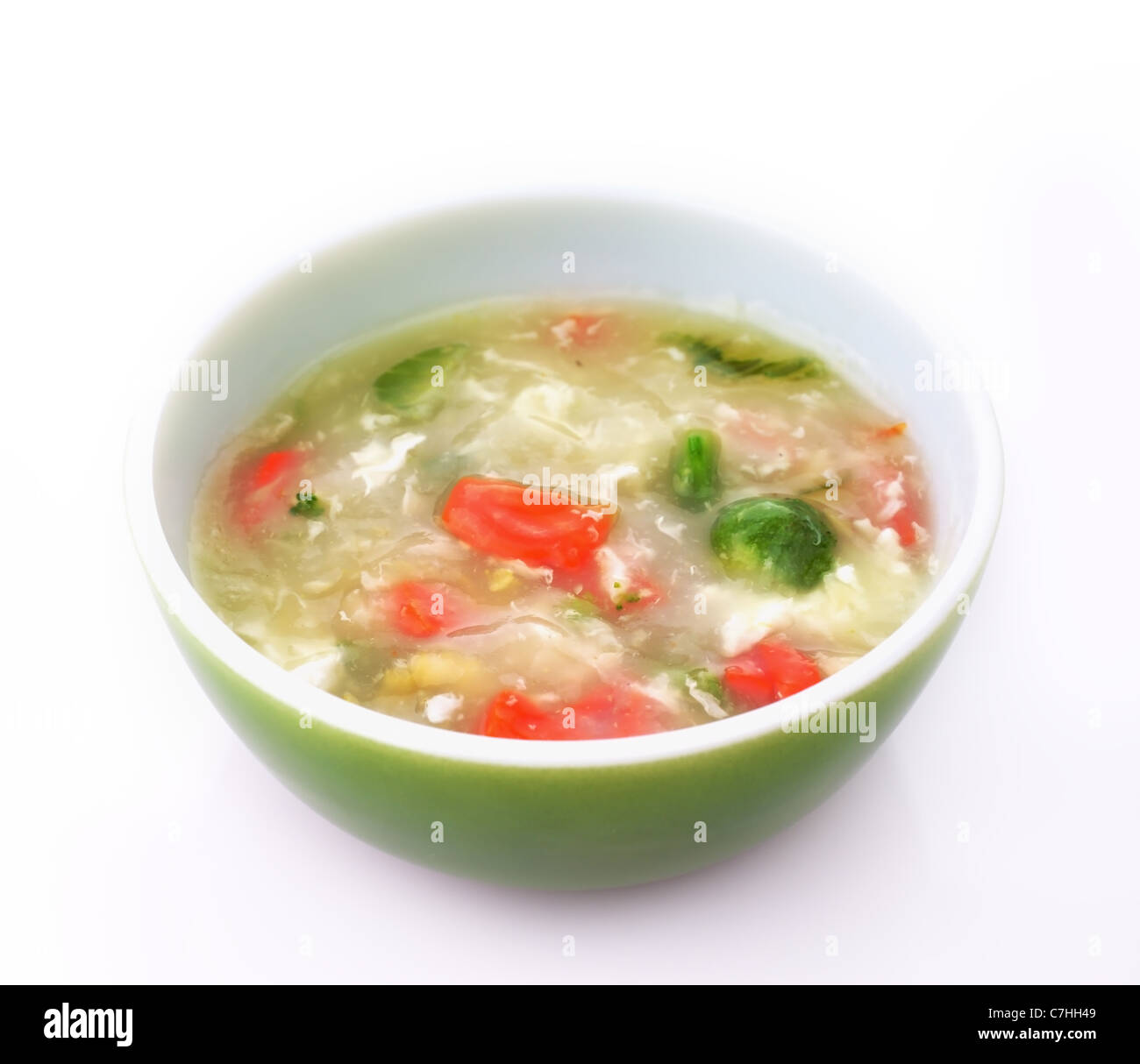 vegetable cream soup , close up Stock Photo - Alamy