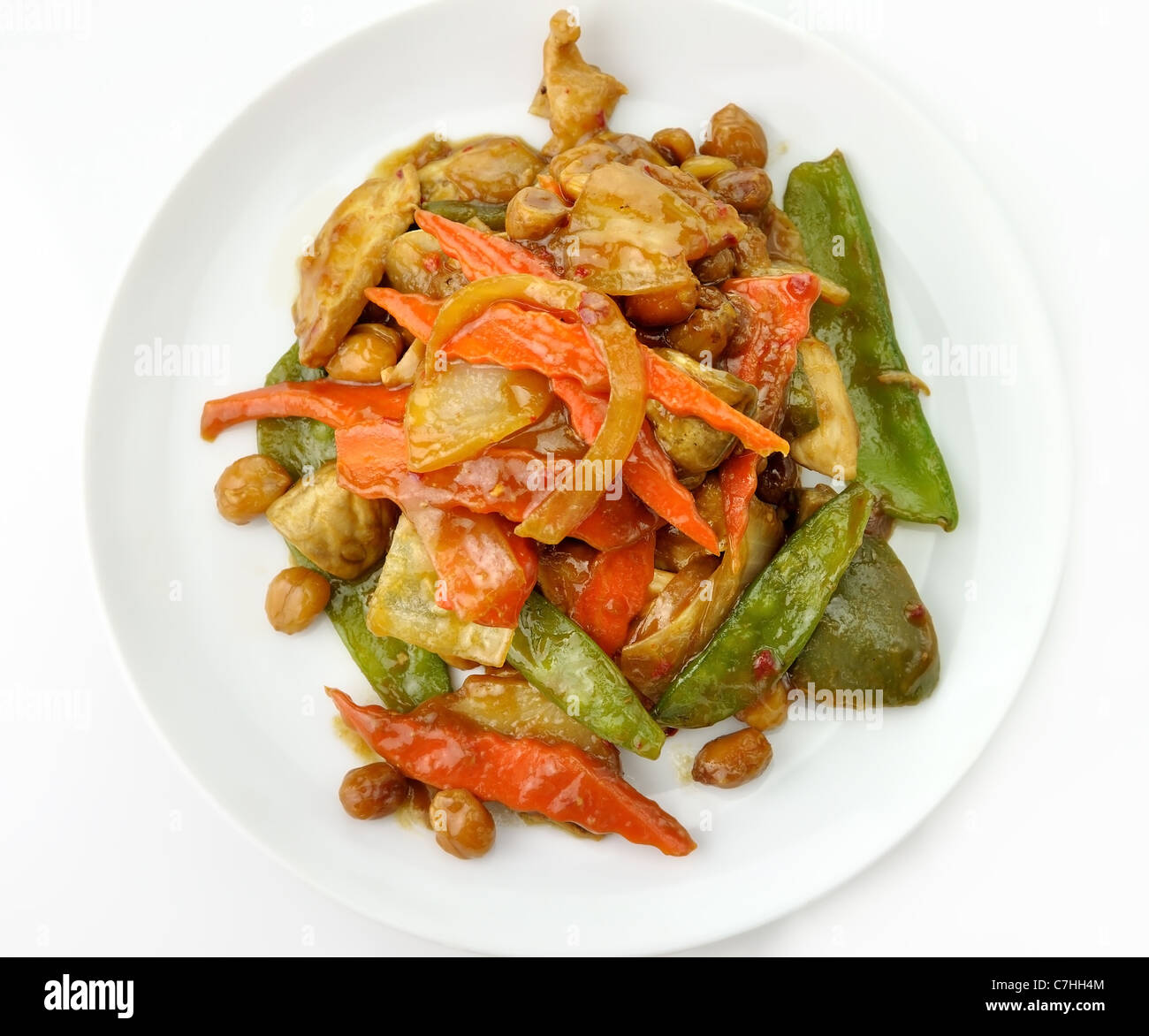 spicy Fillet of chicken with vegetables Stock Photo - Alamy
