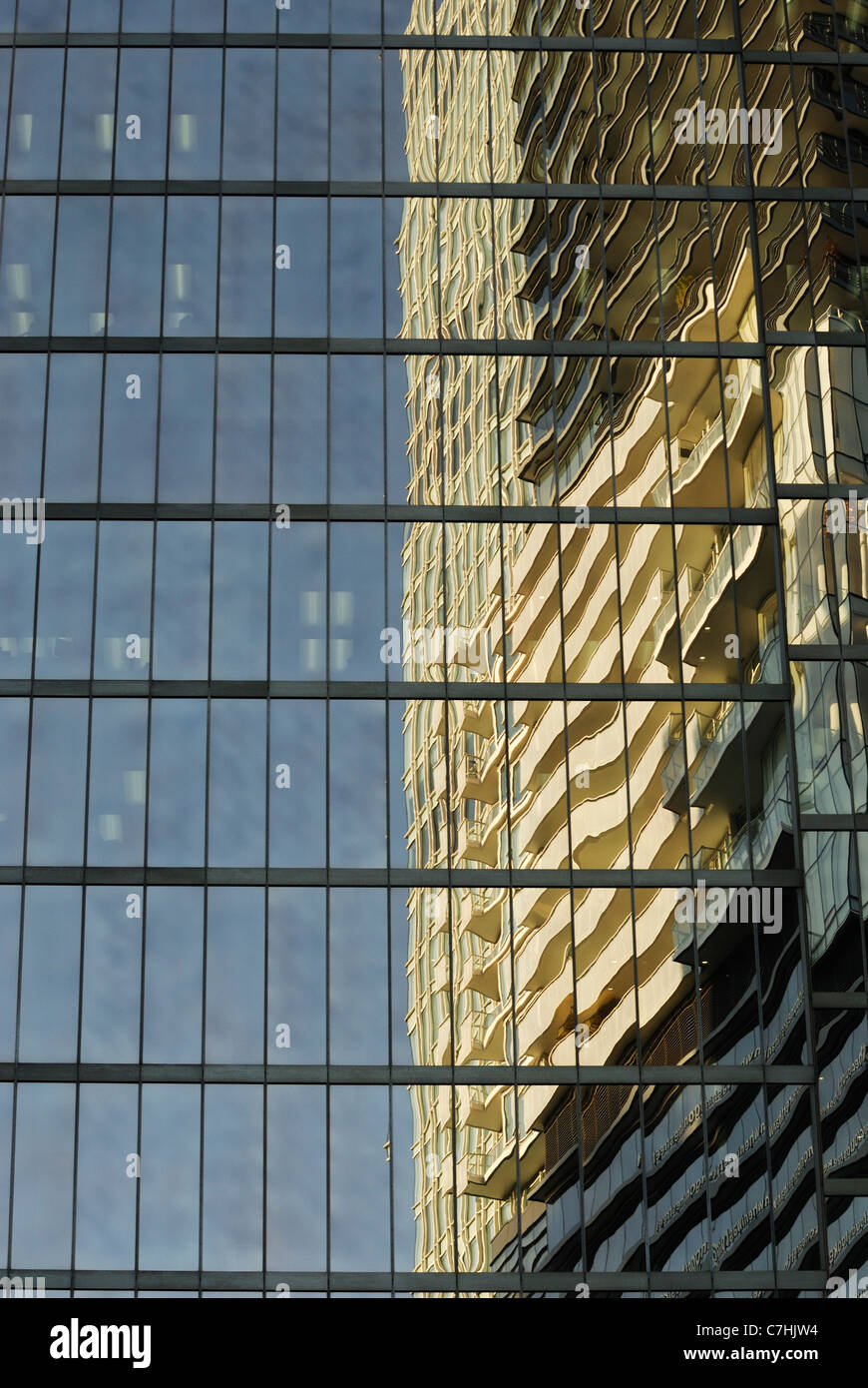 Building reflecting building in Vancouver Stock Photo - Alamy