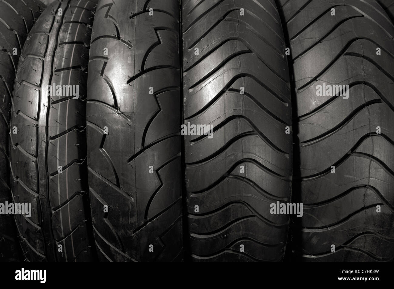 Stock photo of Racing motorcycle tires Horizontal abstract close-up ...