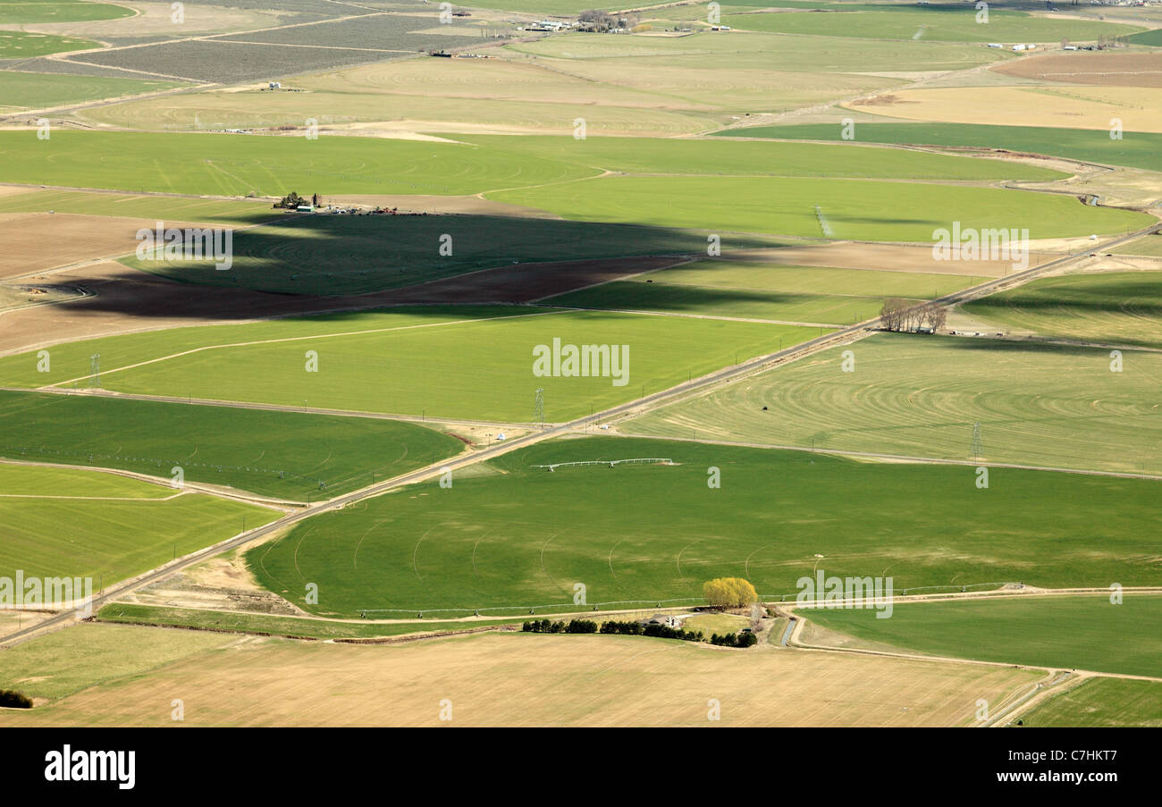 Aerial view of farmland Stock Photo - Alamy