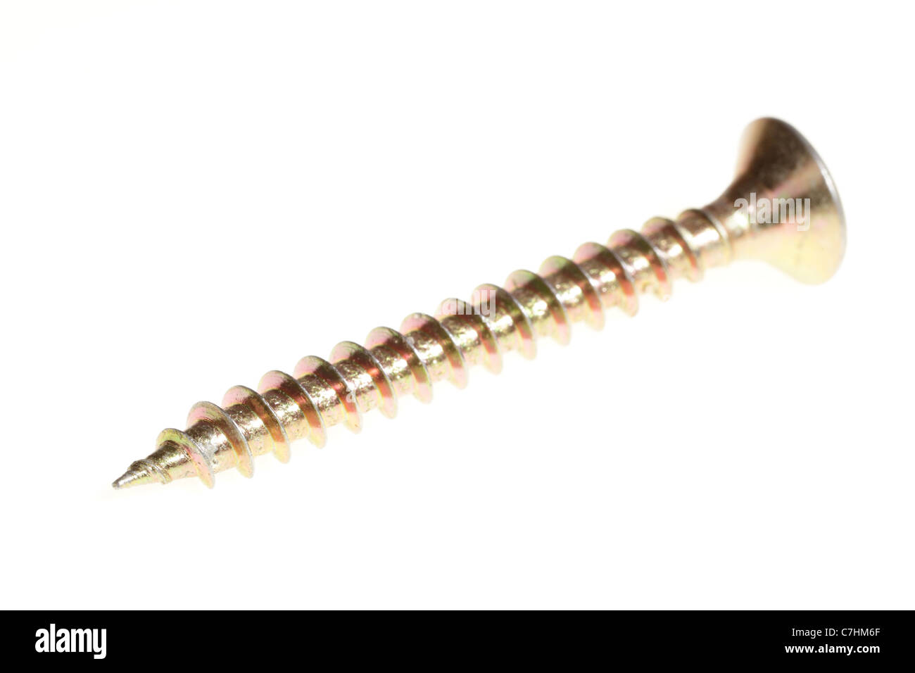 Isolated screw on white background Stock Photo - Alamy