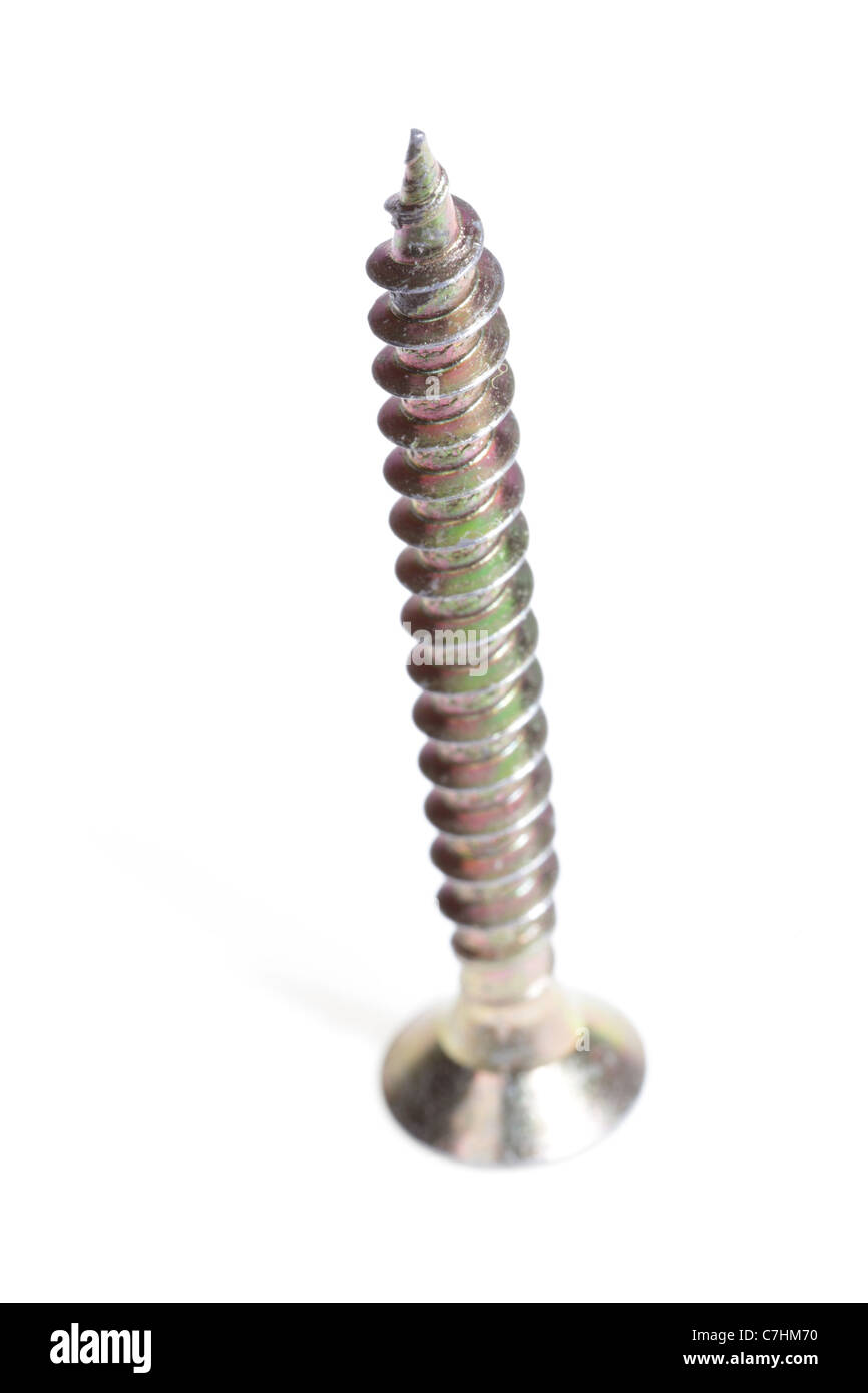 Isolated screw on white background Stock Photo - Alamy