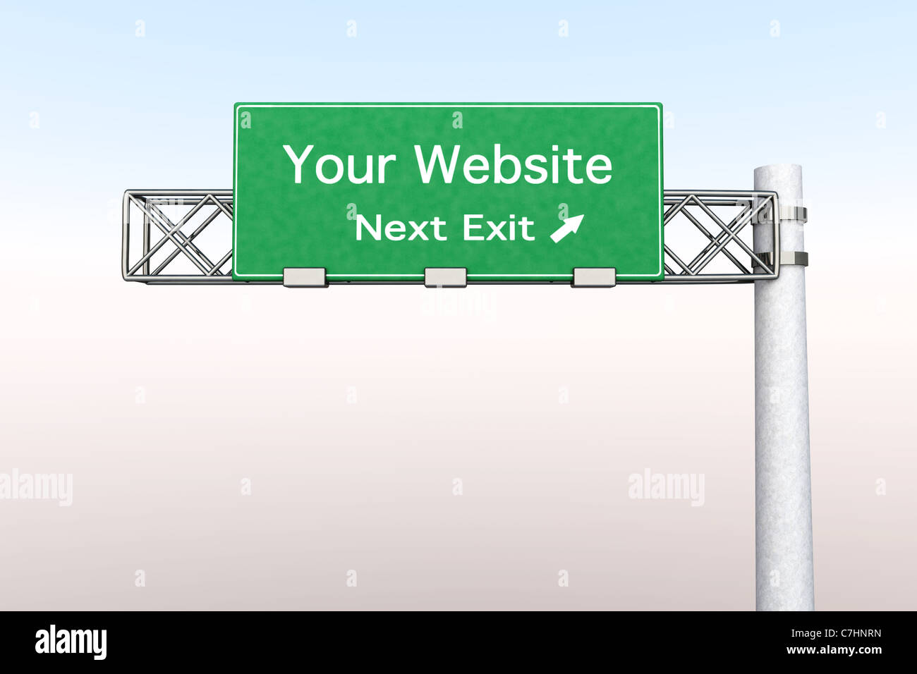 Highway Sign - next exit to your Website Stock Photo - Alamy