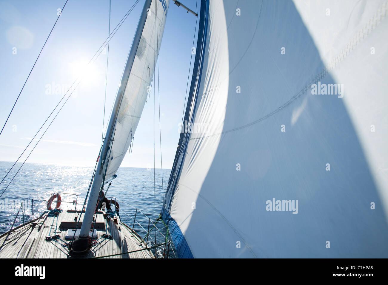 Sailing in Good Wind Stock Photo - Alamy
