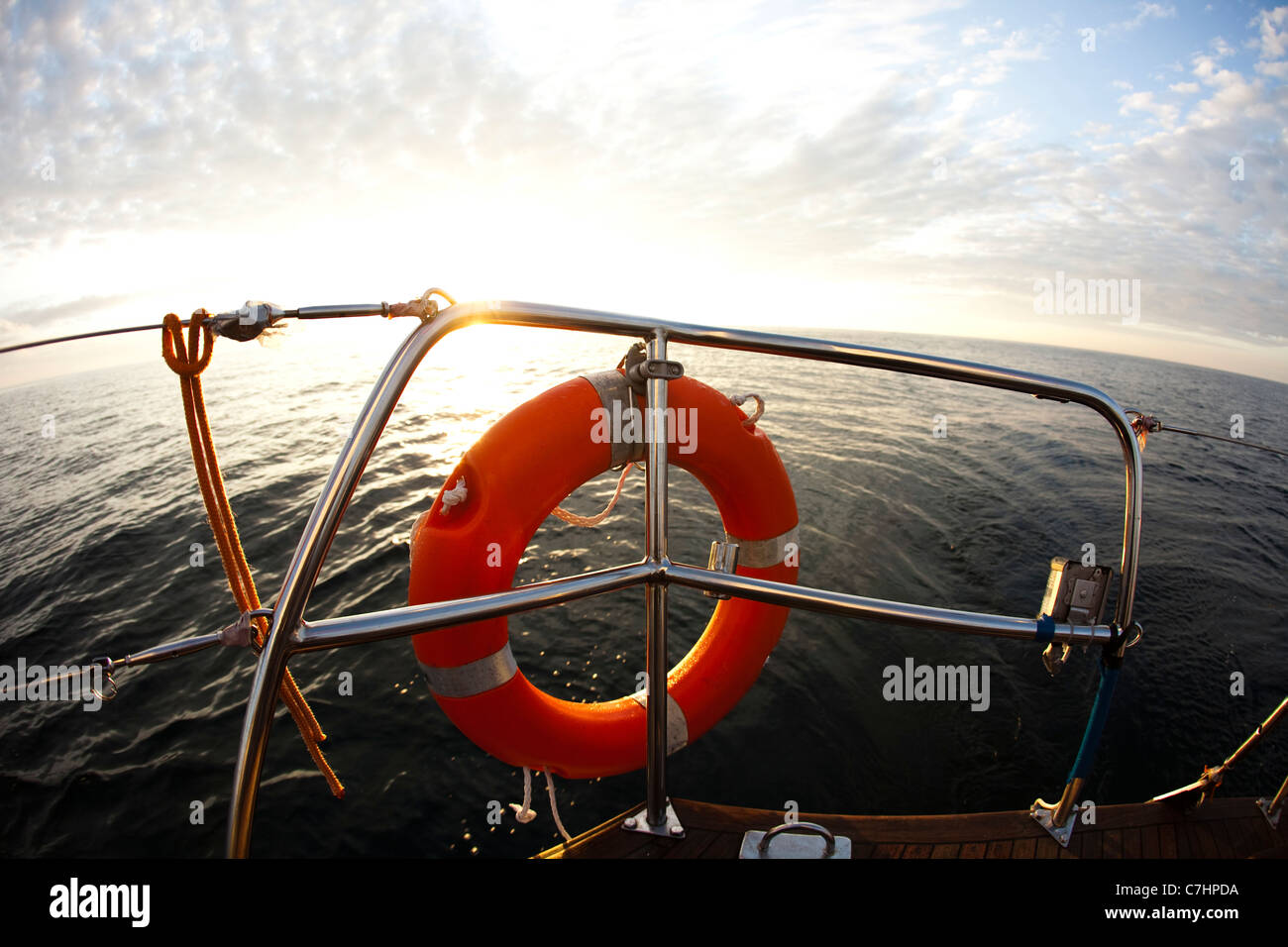 Lifebuoy with line and light hi-res stock photography and images - Alamy