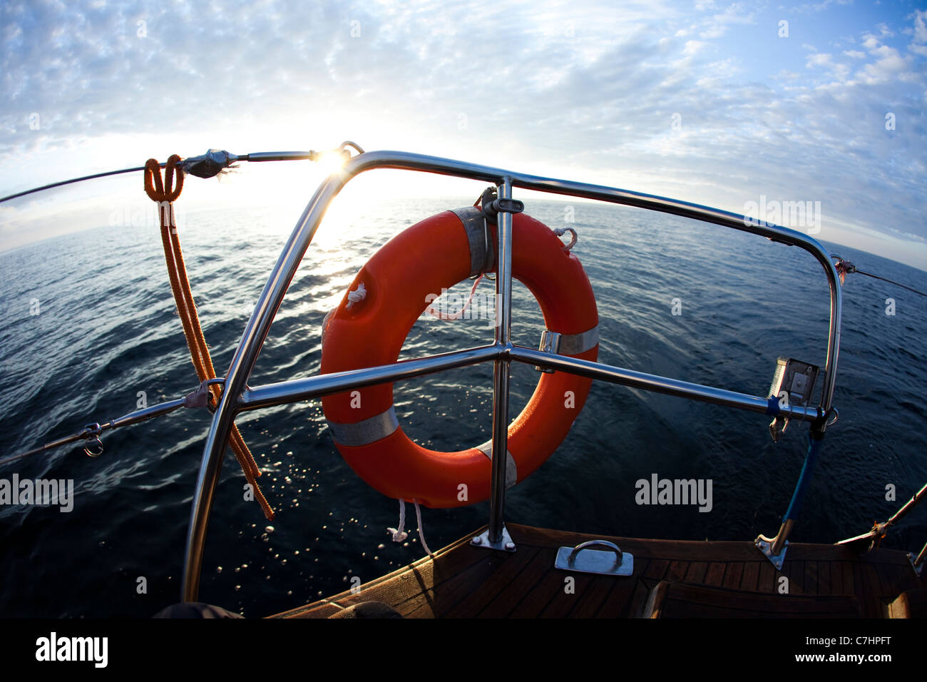 Lifebuoy with line and light hi-res stock photography and images - Alamy