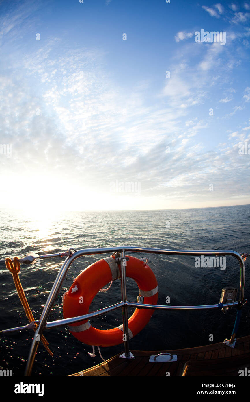Lifebuoy with line and light hi-res stock photography and images - Alamy