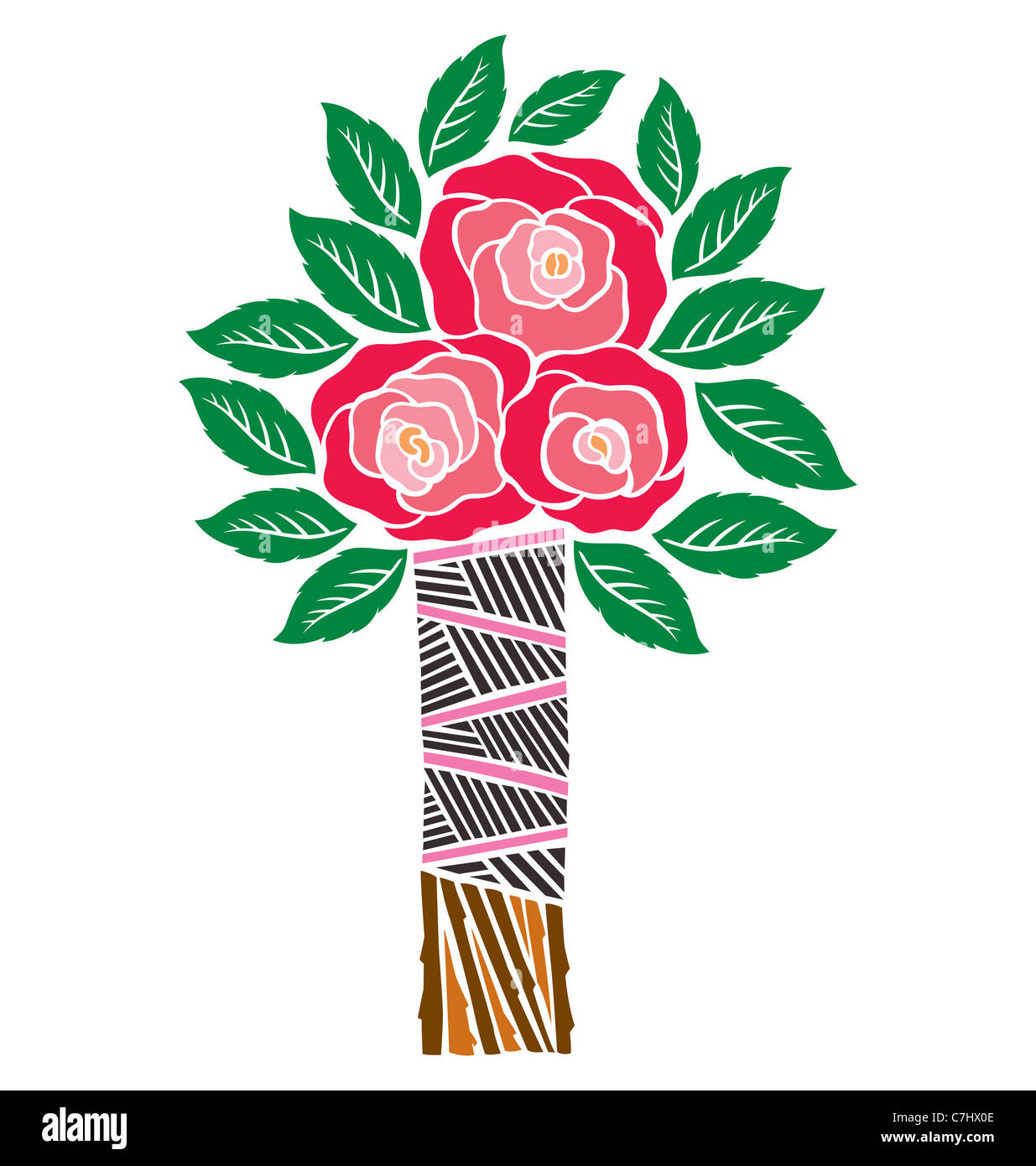 Wall of roses Cut Out Stock Images & Pictures - Alamy