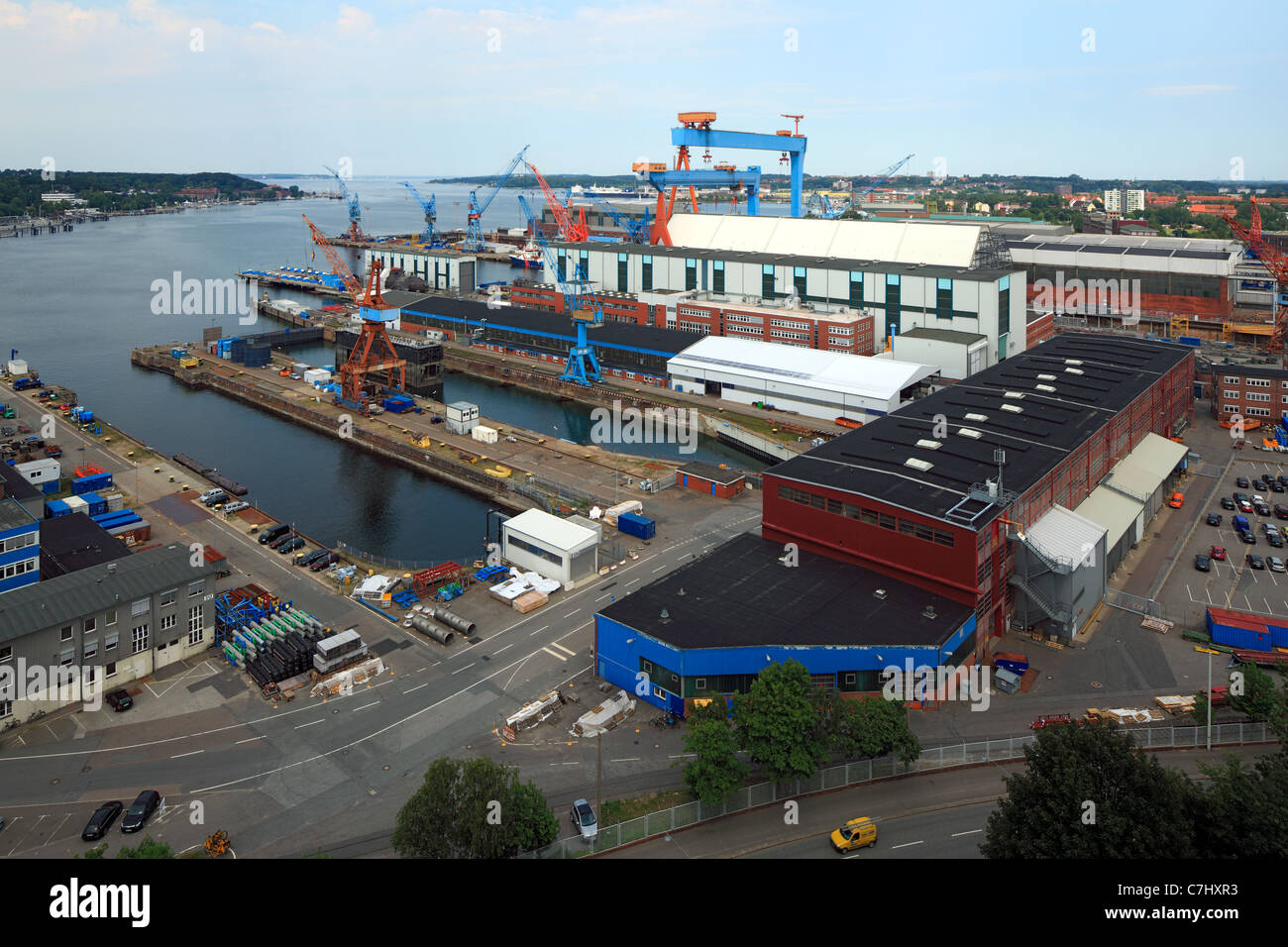 D-Kiel, Kiel Fjord, Baltic Sea, Schleswig-Holstein, D-Kiel-Gaarden ...