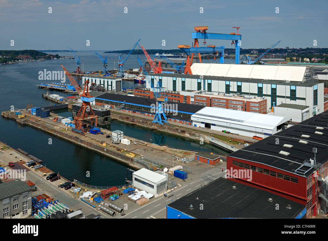 D-Kiel, Kiel Fjord, Baltic Sea, Schleswig-Holstein, D-Kiel-Gaarden ...