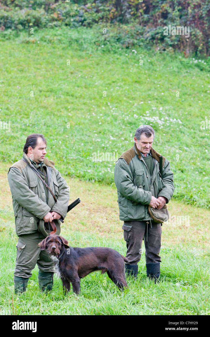 hunters at hunt Stock Photo - Alamy