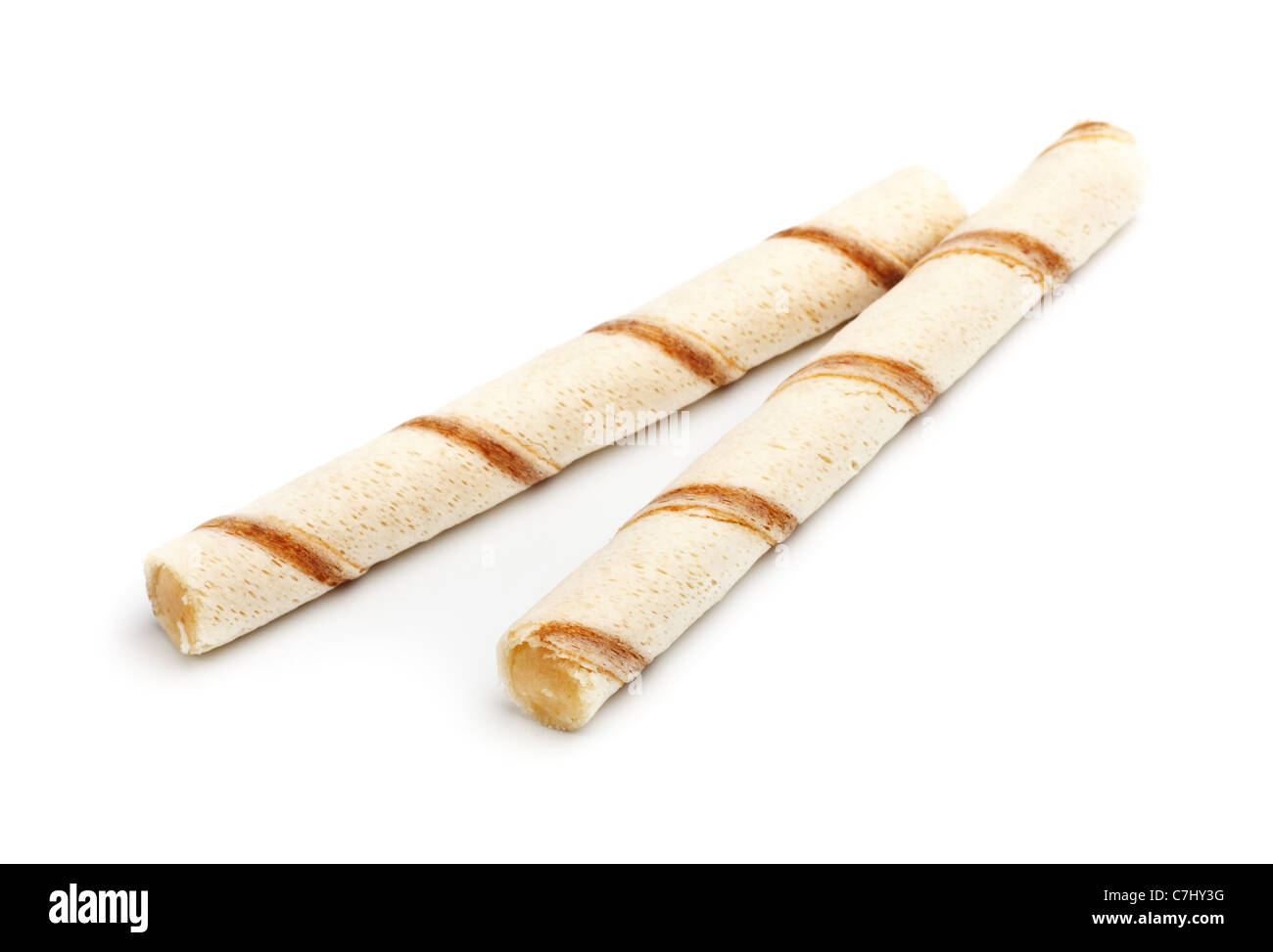 crispy cream sticks isolated on white background Stock Photo - Alamy