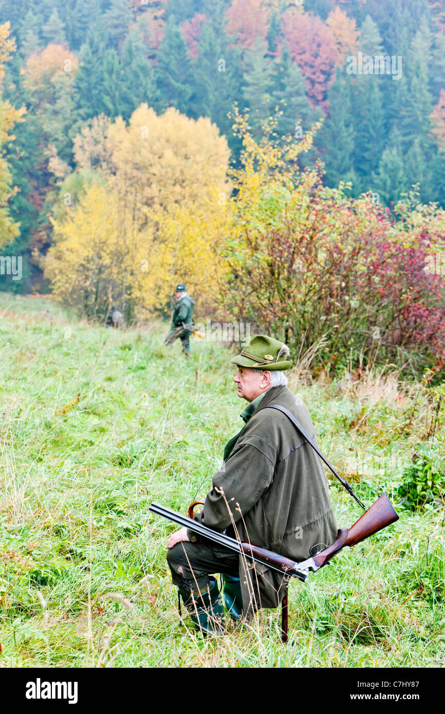 hunter at hunt Stock Photo - Alamy