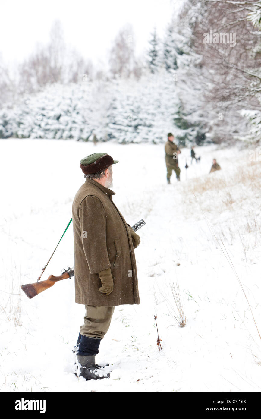 hunter at hunt Stock Photo - Alamy