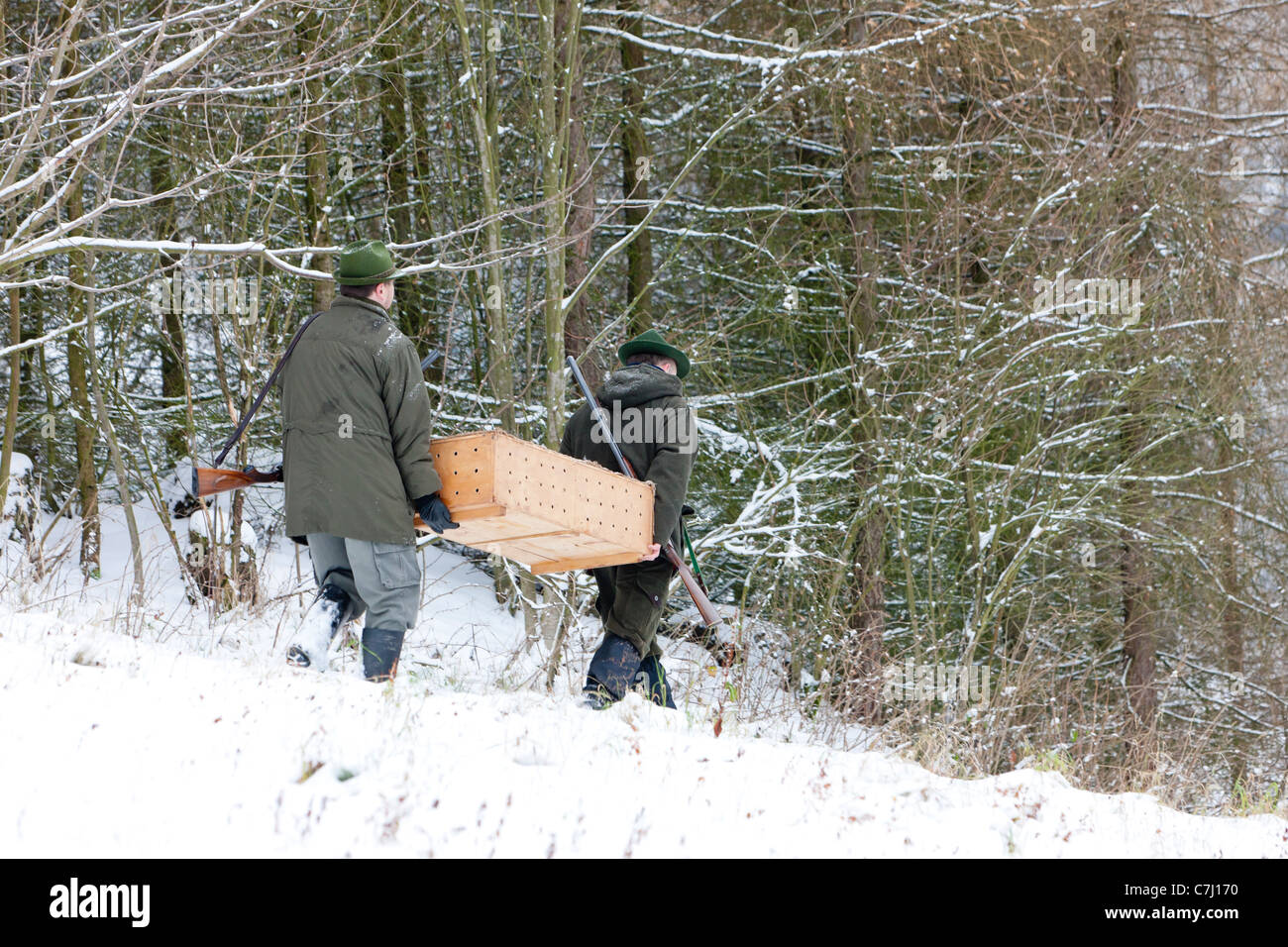 hunters at hunt Stock Photo - Alamy