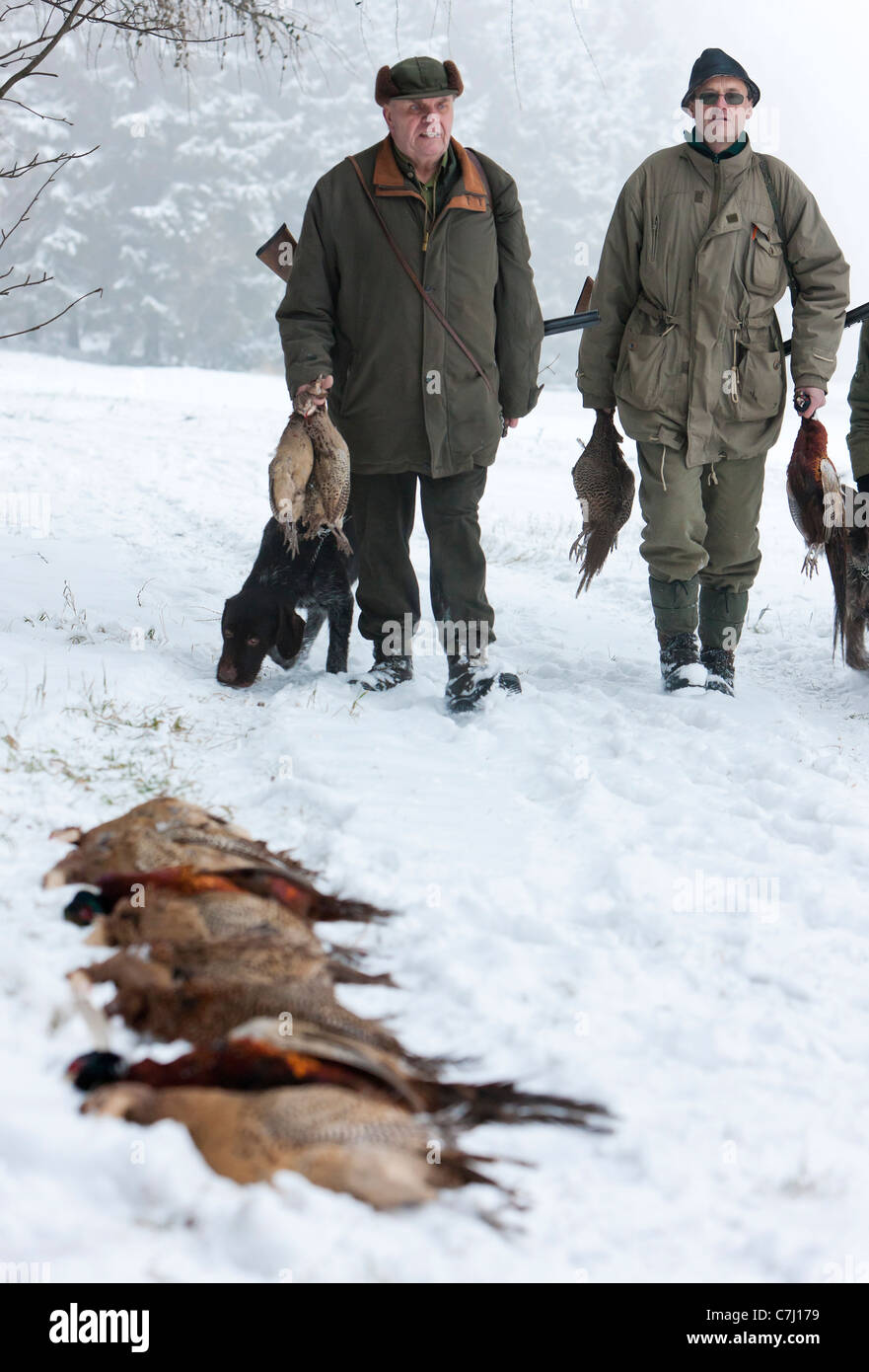 hunters at hunt Stock Photo - Alamy