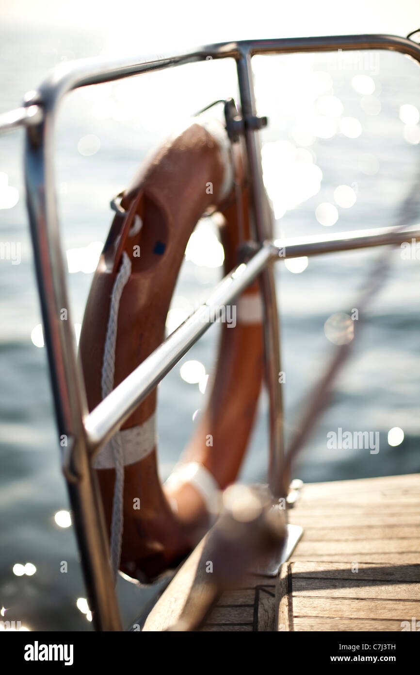 Lifebuoy with line and light hi-res stock photography and images - Alamy