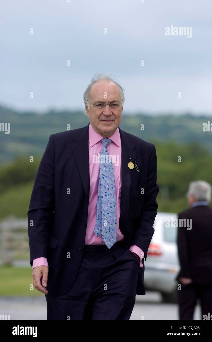Michael Howard MP at Ffos Las horse racing course north of the town of ...