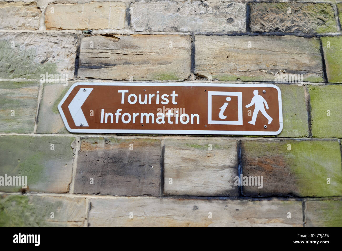 Tourist Information sign in Horsham West Sussex UK Stock Photo - Alamy
