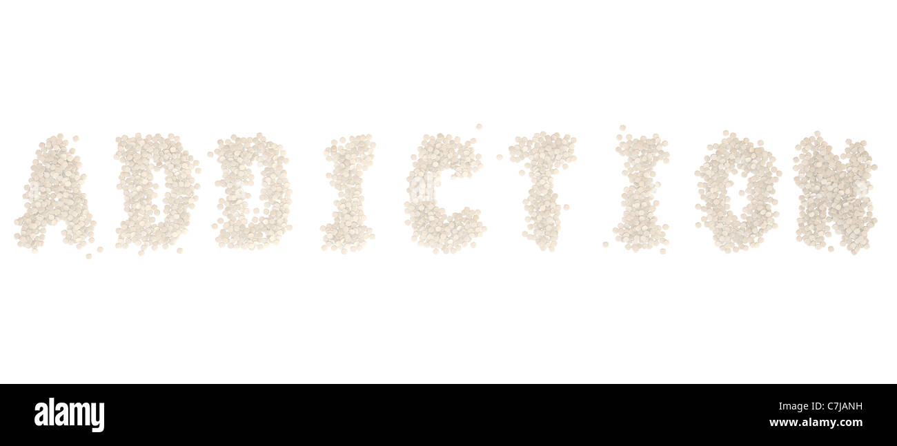 Concept addiction lettering drug hi-res stock photography and images ...