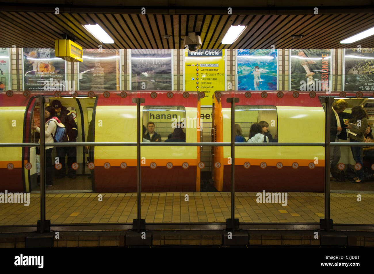 Strathclyde Partnership for Transport SPT subway system in Glasgow ...