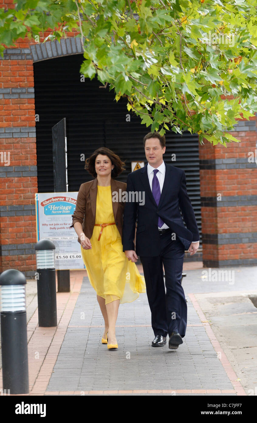 MIRIAM & NICK CLEGG MP WIFE & DEPUTY PRIME MINISTER A 21 September 2011 ...