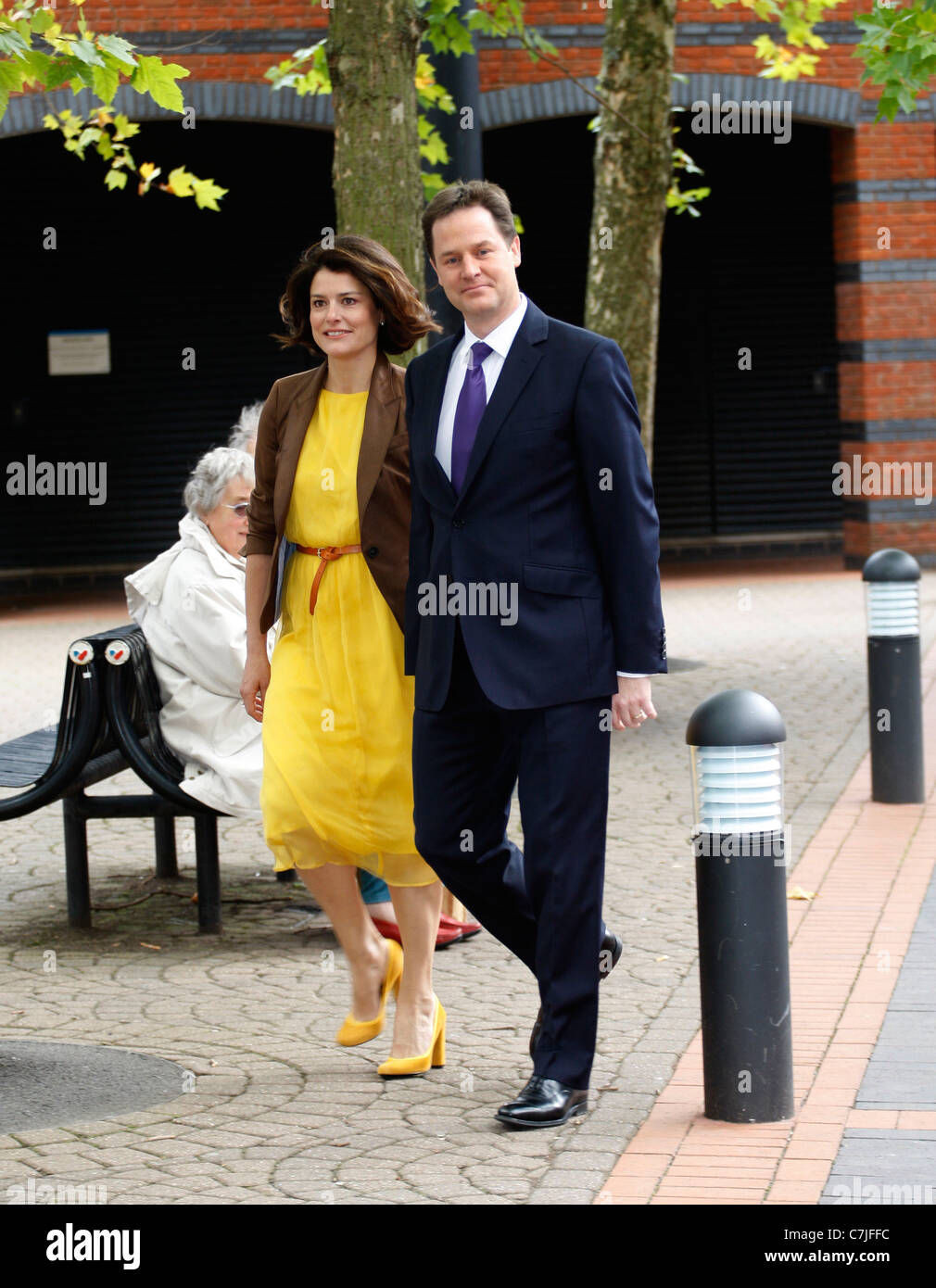 MIRIAM & NICK CLEGG MP WIFE & DEPUTY PRIME MINISTER A 21 September 2011 ...