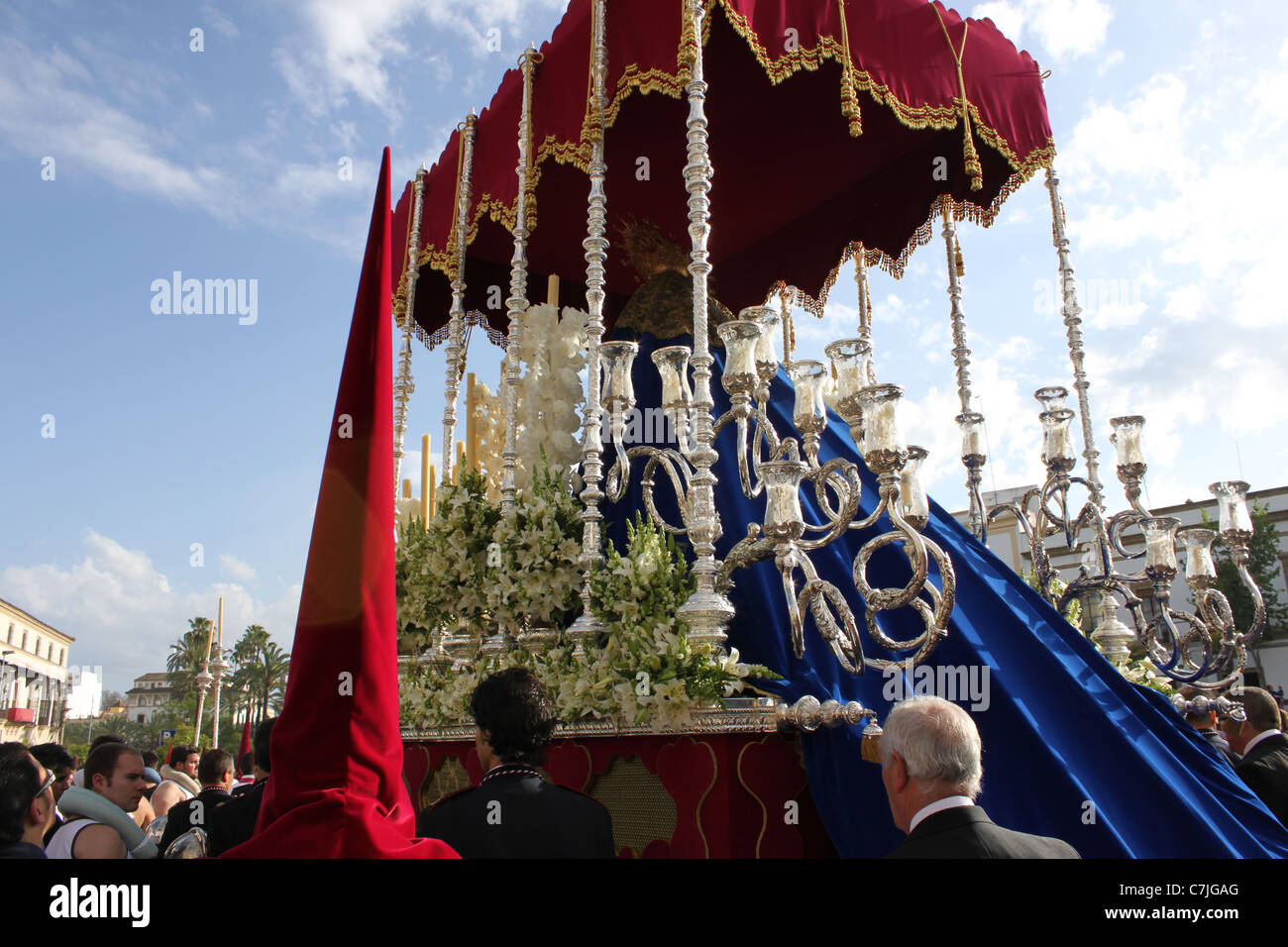Andalucia, Spain, Sacred Statues,Holy week processions in Jerez de la ...