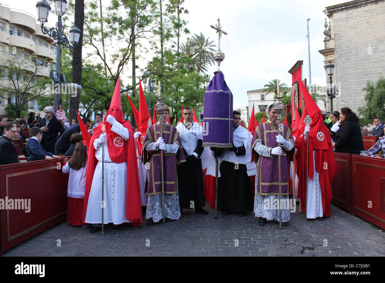 Andalucia, Spain, The Pentitents (Nazarenos)Holy week processions in ...