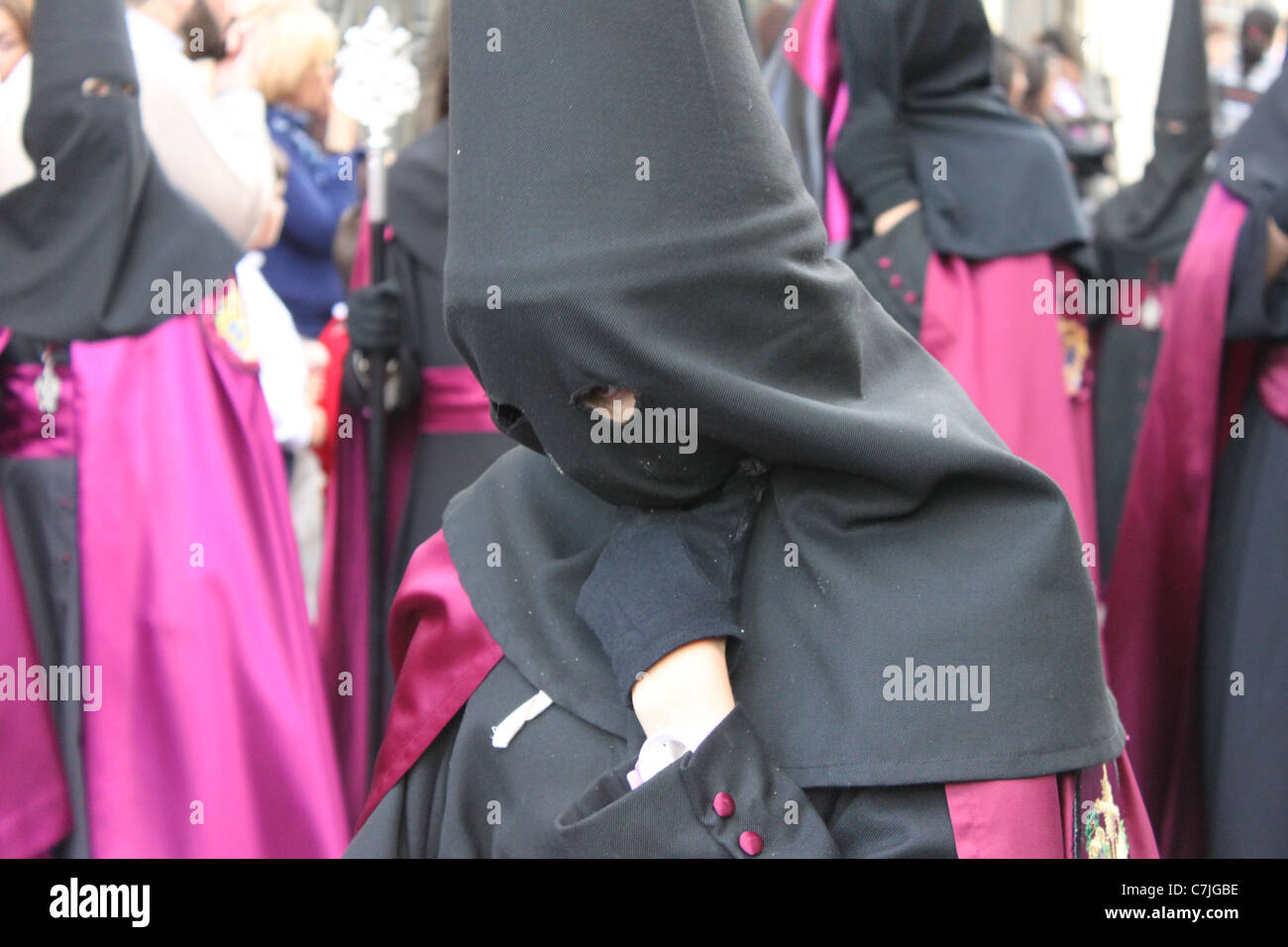 Andalucia, Spain, The Pentitents (Nazarenos)Holy week processions in ...