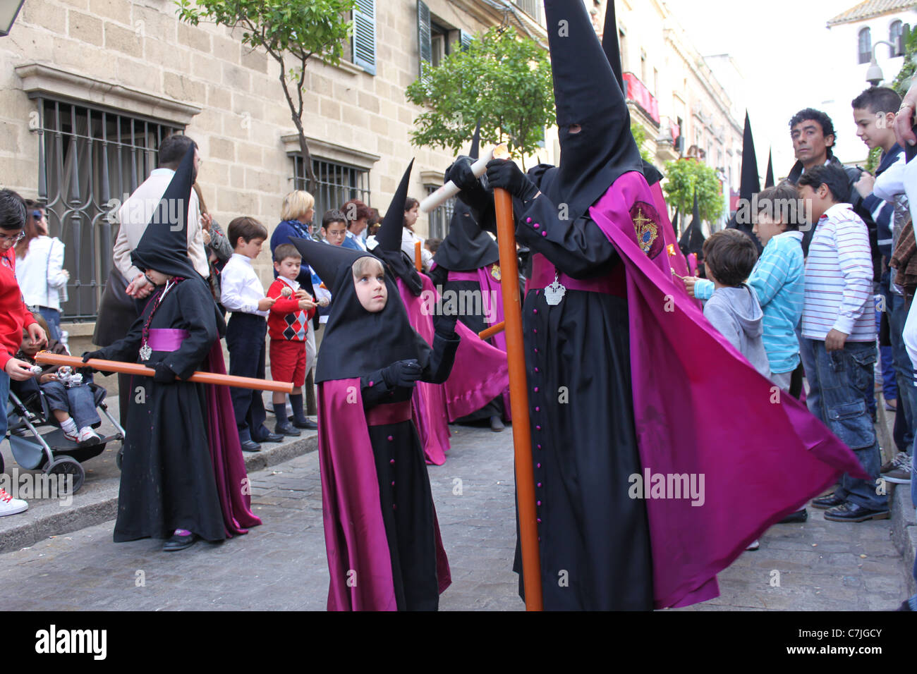 Andalucia, Spain, The Pentitents (Nazarenos)Holy week processions in ...