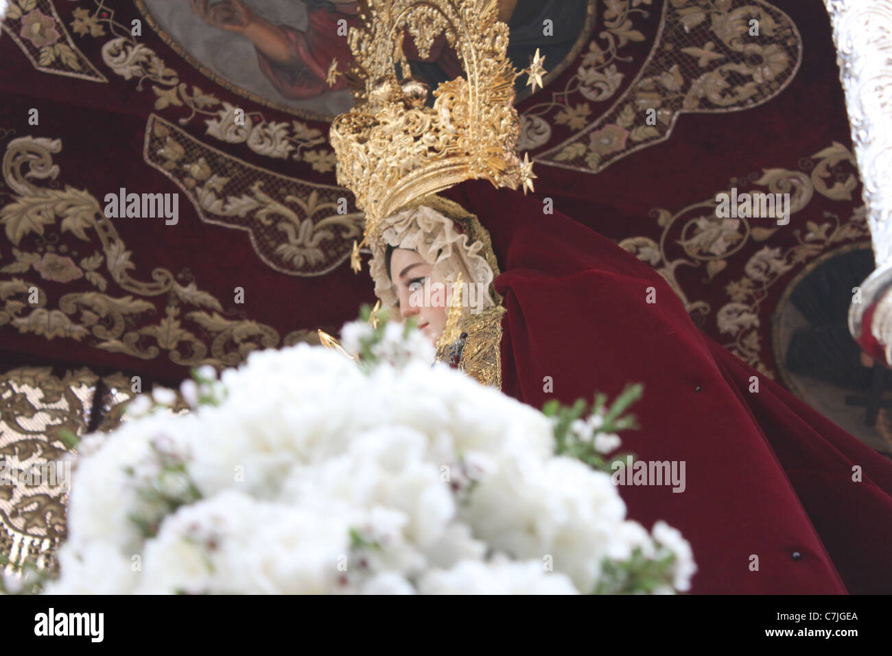 Andalucia, Spain, Sacred Statues,Holy week processions in Jerez de la ...