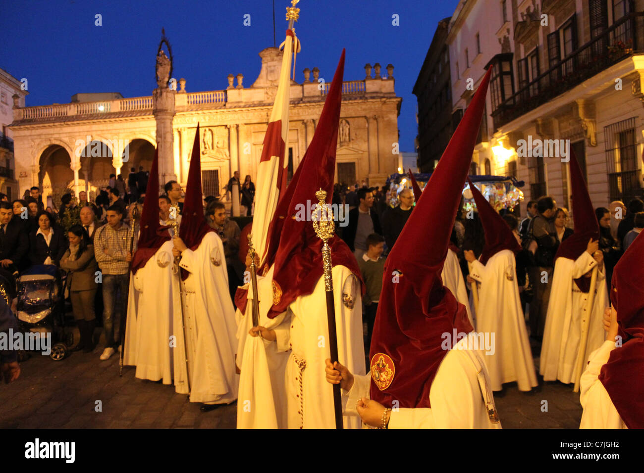 Andalucia, Spain, The Pentitents (Nazarenos)Holy week processions in ...