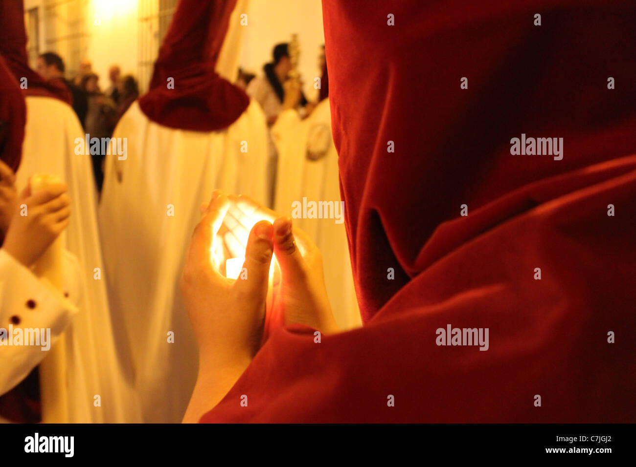 Andalucia, Spain, The Pentitents (Nazarenos), Holy week processions in ...