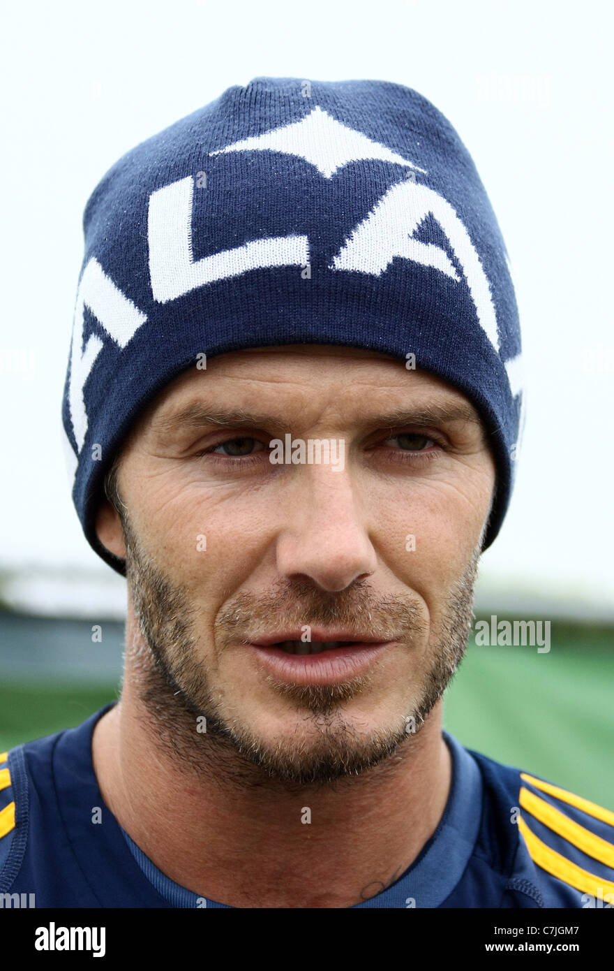 DAVID BECKHAM LOS ANGELES GALAXY TRAINING CARSON LOS ANGELES CALIFORNIA ...
