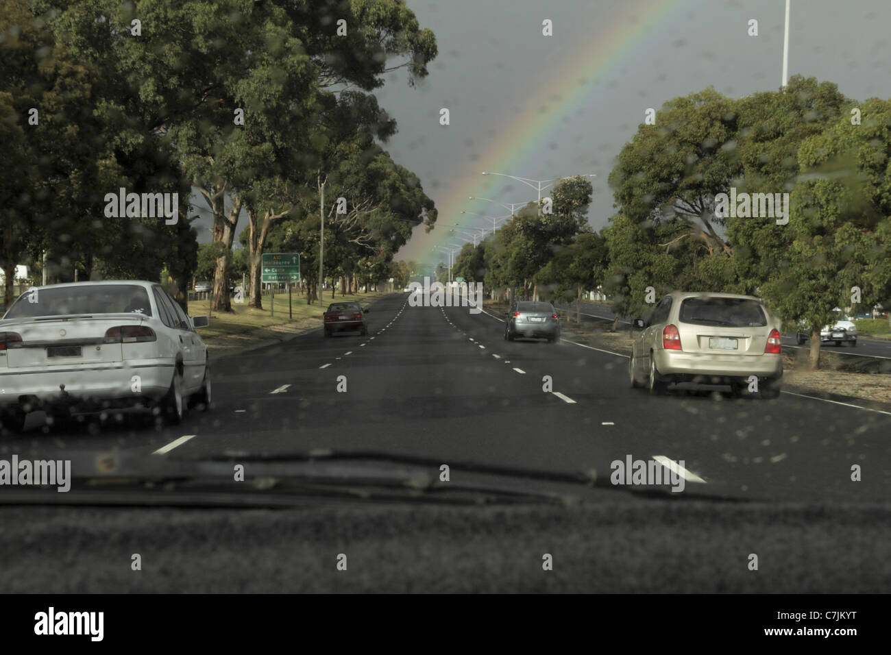 Rainbow windshield hi-res stock photography and images - Alamy