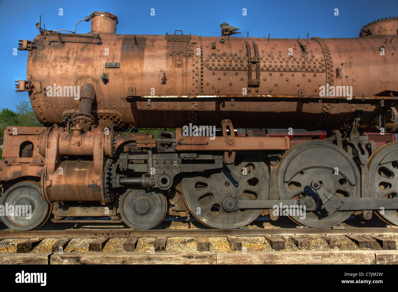 Old Freight Locomotive in the New Hope, Pennsylvania train yard Stock ...