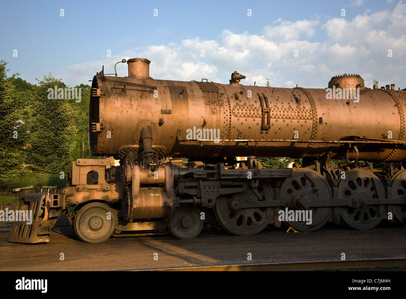 Old Freight Locomotive in the New Hope, Pennsylvania train yard Stock ...