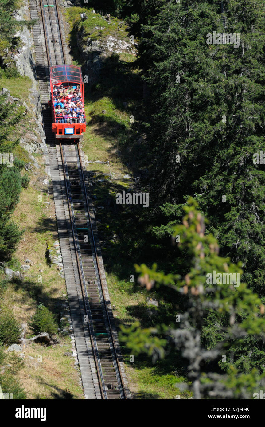 Switzerland, Western Europe, Grimsel region, nr. Guttannen, Gelmerbahn ...